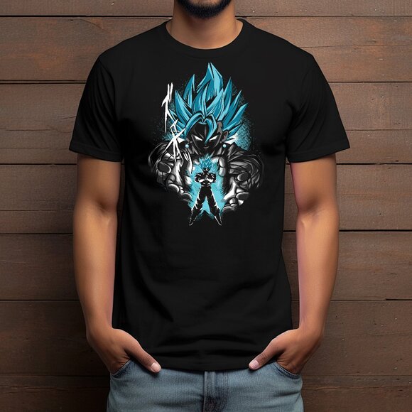 Shirts | Custom Vegito Super Saiyan Blue Dbz Anime Tshirt | Poshmark